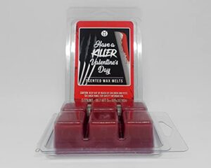 killer valentine's day wax melts | horror-themed soy wax melts