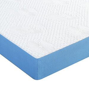 Oleesleep 6 Inch Ventilated Gel Infused Memory Foam Mattress, CertiPUR-US Certified, Blue, Full