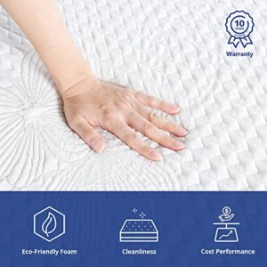 Oleesleep 6 Inch Ventilated Gel Infused Memory Foam Mattress, CertiPUR-US Certified, Blue, Full