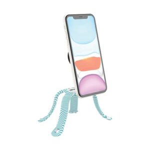 PopSockets: Flexible Phone Mount & Stand, Phone Tripod Mount, Universal Device Mount - TikTok Teal Swirl