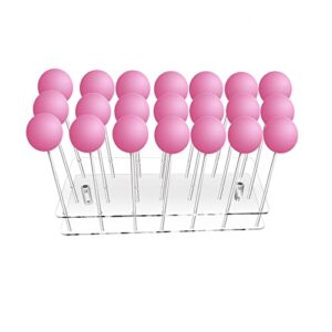 ketawa cake pop stand,21 hole clear acrylic lollipop holder, lollipop sticks weddings baby showers birthday parties anniversaries halloween