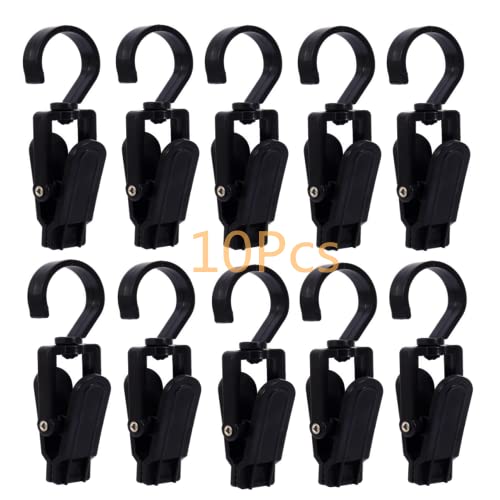 20 Stainless Steel Portable Hangers Tall Boots Hanging Clips Laundry Hooks Boot Holder and Black Plastic Family Travel Rotating Hanging Laundry Hook