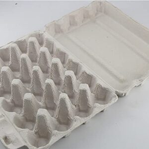 YARDWE Egg Cartons Set| 5 Pcs Cardboard Egg Cartons,- Friendly Recycled Material Biodegradable Reusable Egg Trays with Lids