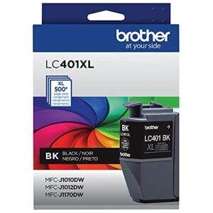 brother genuine lc401xlbk high yield black ink cartridge