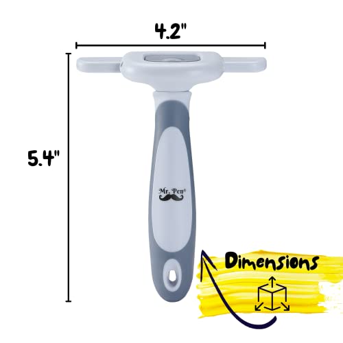 Mr. Pen- Dog Brush for Shedding, Stainless Steel Blade, Pet Grooming Brush, Dog Shedding Brush, Cat Brush for Shedding, Dog Grooming Brush, Dog Deshedding Brush, Cat Grooming Brush, Cat Shedding Brush