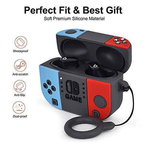 KOREDA Switch Case Compatible with Beats Studio Buds, Cute 3D Cartoon Funny for Kids Girls Teens Boys Cover, Soft Silicone Fashion Character Skin Cases