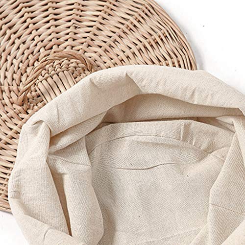 UXZDX Large Wicker Weave Storage Basket with Lid Dirty Clothes Toy Basket Laundry Basket Hand-Knitted Art