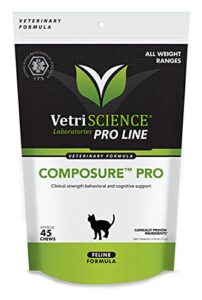 composure composure pro chews for felines, 45 chews