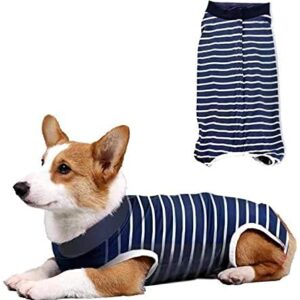 L1HMPET Dog Surgery Recovery Suit Puppy Medical Vest, Dog Surgical Suit,After Surgery Wear, Home Indoor Pets Clothing (L)