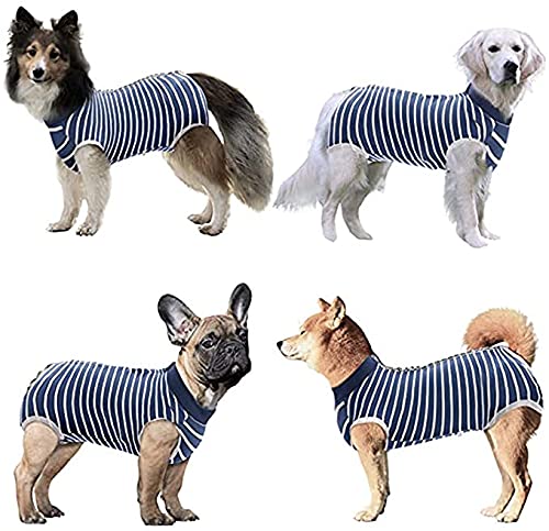 L1HMPET Dog Surgery Recovery Suit Puppy Medical Vest, Dog Surgical Suit,After Surgery Wear, Home Indoor Pets Clothing (L)