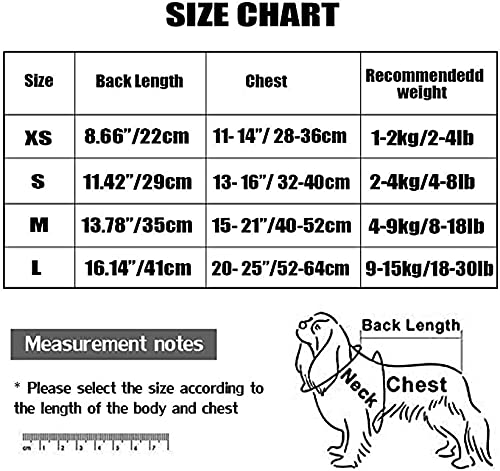 L1HMPET Dog Surgery Recovery Suit Puppy Medical Vest, Dog Surgical Suit,After Surgery Wear, Home Indoor Pets Clothing (L)