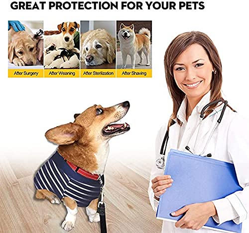 L1HMPET Dog Surgery Recovery Suit Puppy Medical Vest, Dog Surgical Suit,After Surgery Wear, Home Indoor Pets Clothing (L)