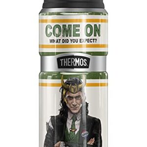 MARVEL - Loki Come On THERMOS STAINLESS KING Stainless Steel Drink Bottle, Vacuum insulated & Double Wall, 24oz