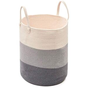 uxzdx large cotton storage basket soft laundry basket woven cotton storage basket with handle