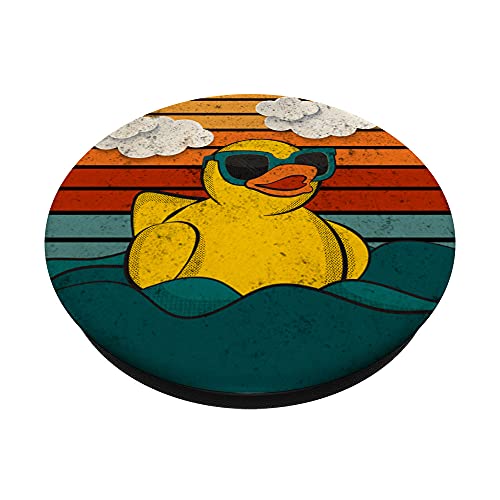 Cute Yellow Duck Bath Toy Rubber Duckling Ducky Duck Lover PopSockets Swappable PopGrip