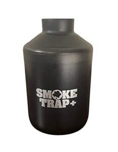 smoke trap + | personal air filter (sploof) - eco replaceable filters - long lasting smoke filter 500+ uses with easy exhale - filters have zero plastic waste - (black)