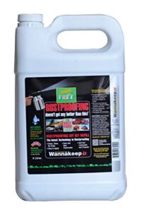 corrosion free rust cure formula 3000 1g/4l jug, great for vehicles, buses, tractors, snowblowers, mowers, rust prevention, rust inhibitor, undercoating