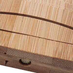 UXZDX Shopping Basket,Foldable Basket Basket in Bamboo in Form of Apple for Fruits (Wood Log)