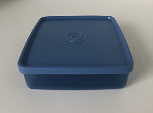 Tupperware Square Away Sandwich Keeper Teal Blue Seal