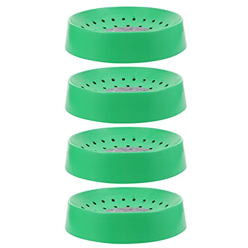 NUOBESTY 4pcs Plastic Bird Nests Dehumidification Bird Egg Basin Pigeon Nesting Bowls Breeding Hatching Box for Pigeons Doves Quails Small Birds Pet Cage Accessory Green