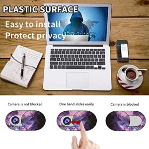 LISM Webcam Cover 8 Packs, Ultra-Thin Camera Cover Privacy Protector, Cover Slide for Laptop/Mac/MacBook Air/iPad/iMac/PC/Cell Phone, Webcam Covers Laptop Accessories (Starry Sky)