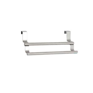 doitool towel racks, bathroom double towel bar stainless steel over the door towel bar brushed towel hanger over cabinet kitchen dish towel bar rack