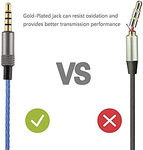 Replacement OFC Audio Cable Cord Compatible with Sol Republic Master Tracks HD Tracks HD2 Sol Republic V8 V10 V12 X3 Headphone,Headset Extension Cords with Remote Volume & Mic(4ft)