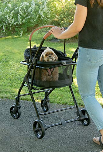 Pet Gear 3-in-1 Travel System, View 360 Stroller Converts to Carrier and Booster Seat with Easy Click N Go Technology, for Small Dogs & Cats, 4 Colors