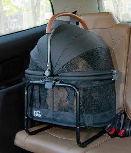 Pet Gear 3-in-1 Travel System, View 360 Stroller Converts to Carrier and Booster Seat with Easy Click N Go Technology, for Small Dogs & Cats, 4 Colors