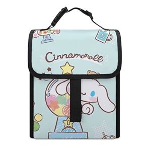 Ladycute Cinn-amo-roll Insulated Lunch Bag Lunch Tote for Women Boys Large Portable Reusable Lunch Box School Office Picnic Lunch Tote Bag