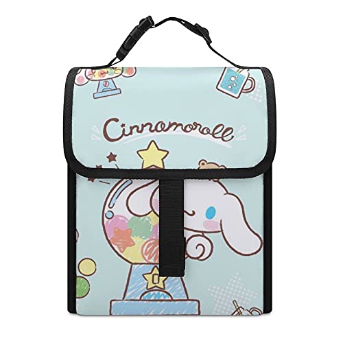 Ladycute Cinn-amo-roll Insulated Lunch Bag Lunch Tote for Women Boys Large Portable Reusable Lunch Box School Office Picnic Lunch Tote Bag