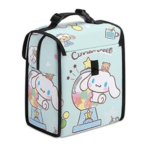 Ladycute Cinn-amo-roll Insulated Lunch Bag Lunch Tote for Women Boys Large Portable Reusable Lunch Box School Office Picnic Lunch Tote Bag