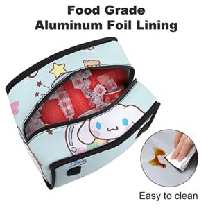 Ladycute Cinn-amo-roll Insulated Lunch Bag Lunch Tote for Women Boys Large Portable Reusable Lunch Box School Office Picnic Lunch Tote Bag