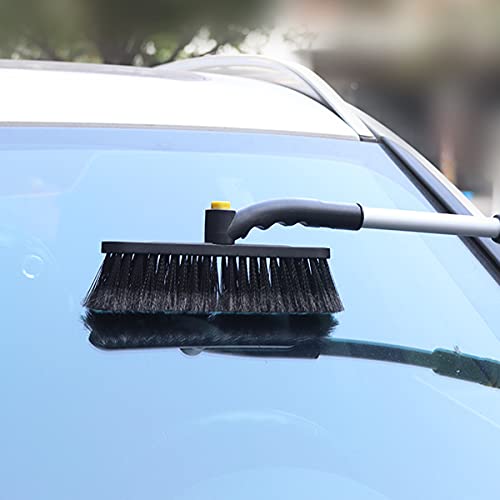 Retractable Snow Removal Shovel,3 in 1 Vehicle-Mounted Detachable Ice Scraper，Snow Brush with Ice Scraper and Foam Handle, Snow Scraping Tool,Suitable for Windshield Windows of Cars, Suvs and Trucks