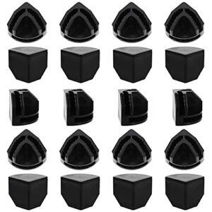 doitool closet buckle clip black cube plastic connectors interlocking connectors wire grid cube buckle clips for closet modular cabinet storage organizer 20pcs cabinet grid buckle