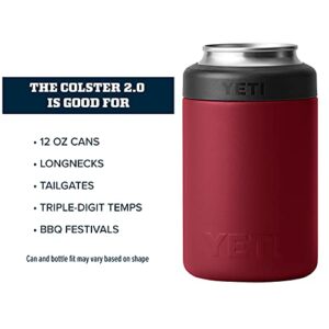 YETI Rambler 12 oz. Colster Can Insulator for Standard Size Cans, Harvest Red