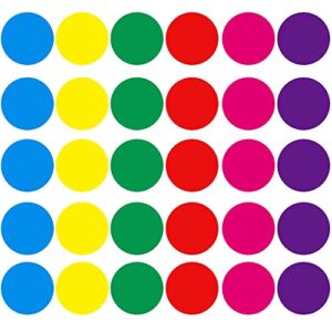 round floor stickers, 6 inch spot markers floor spots self adhesive vinyl stickers classroom dot spots for preschool and kindergarten elementary teachers (30pcs)