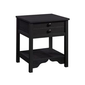 sauder dawson trail night stand, l: 21.18" x w: 19.45" x h: 24.06", raven oak finish