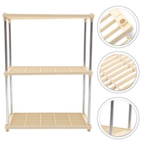 Generic 3 Tier Shelving Unit Shelf Shelving Units Plastic Storage Rack Modern Shelving Unit Bathroom Storage Shelf for Hallway, Bathroom, Living Room ( White ), Medium (40HY155BUOHE79IRGW148134X)