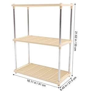 Generic 3 Tier Shelving Unit Shelf Shelving Units Plastic Storage Rack Modern Shelving Unit Bathroom Storage Shelf for Hallway, Bathroom, Living Room ( White ), Medium (40HY155BUOHE79IRGW148134X)