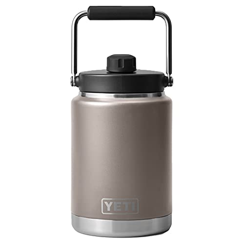 YETI Rambler Half Gallon Jug, Vacuum Insulated, Stainless Steel with MagCap, Sharptail Taupe