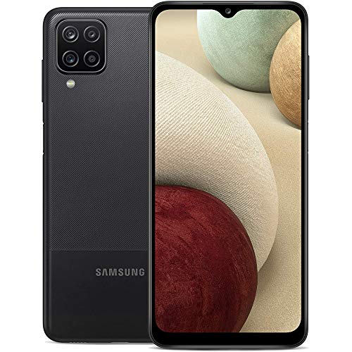 Samsung Galaxy A12 (A127M) 64GB Dual SIM, GSM Unlocked, (CDMA Verizon/Sprint Not Supported) Smartphone Latin American Version No Warranty (Omega Fast Car Charger Bundle) (Black)