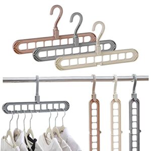 royalwise closet organizers and storage,hangers space saving,clothing cascading hanger ,closet storage organization for wardrobe heavy clothes,shirts,pants,dresses,coats (6pcs)