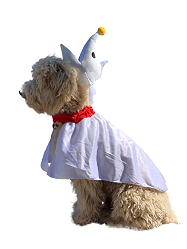 ComfyCamper Dog Ghost Costume for Small Medium and Large Dogs Puppies and Cats, Medium, White