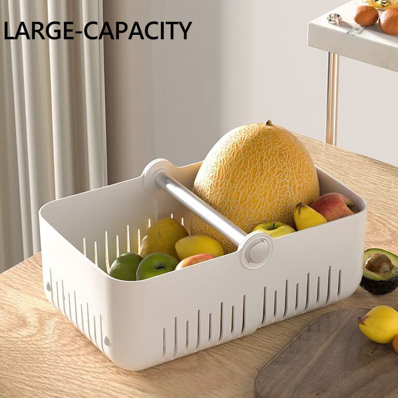 2pcs Plastic Storage Basket, Shower Caddy Organizer with Handles Storage Tote Bin Box for Bathroom, Dorm, Kitchen, Bedroom (2pcs)