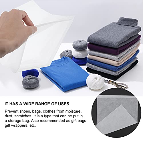 Cabilock 100Pcs Non- Woven Fabric Storage Bags Space Saver Bags Travel Shoe Bags Fabric Clothing Storage Bags Dust Cover Pouch Packing Bags