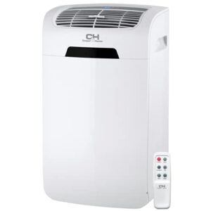 cooper & hunter 14,000 btu 115v dual hose heat pump portable air conditioner and heater including remote controller