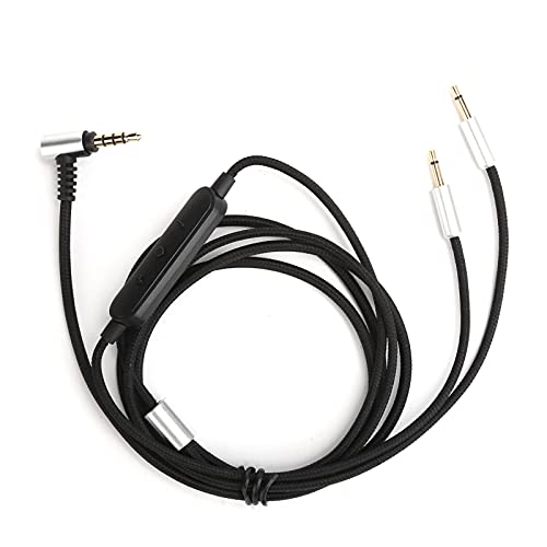 Audio Adapter Cable, Headphone Cable OFC Copper Wire with Wire Control Fit for Sennheiser HD202 HD497 HD447 HD212 pro EH250 EH350, Wire Length 1.2m