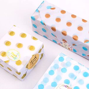 MR FIVE 120 Sheets Polka Dot Tissue Paper Bulk,20" x 28",Tissue Paper for Packaging,Gift Wrapping Tissue Paper for Gift Bags,Tissue Paper for Baby Shower,Birthday,Weddings,Holiday Party,6 Colors