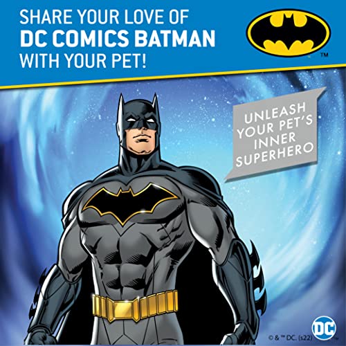 DC Comics for Pets Batman Dog Harness | Soft and Comfortable No Pull Harness for Dogs, Dog Batman Costume | Cute Small Dog Halloween Costume for Small Dogs, Batman Harness, Puppy Harness, Pet Harness